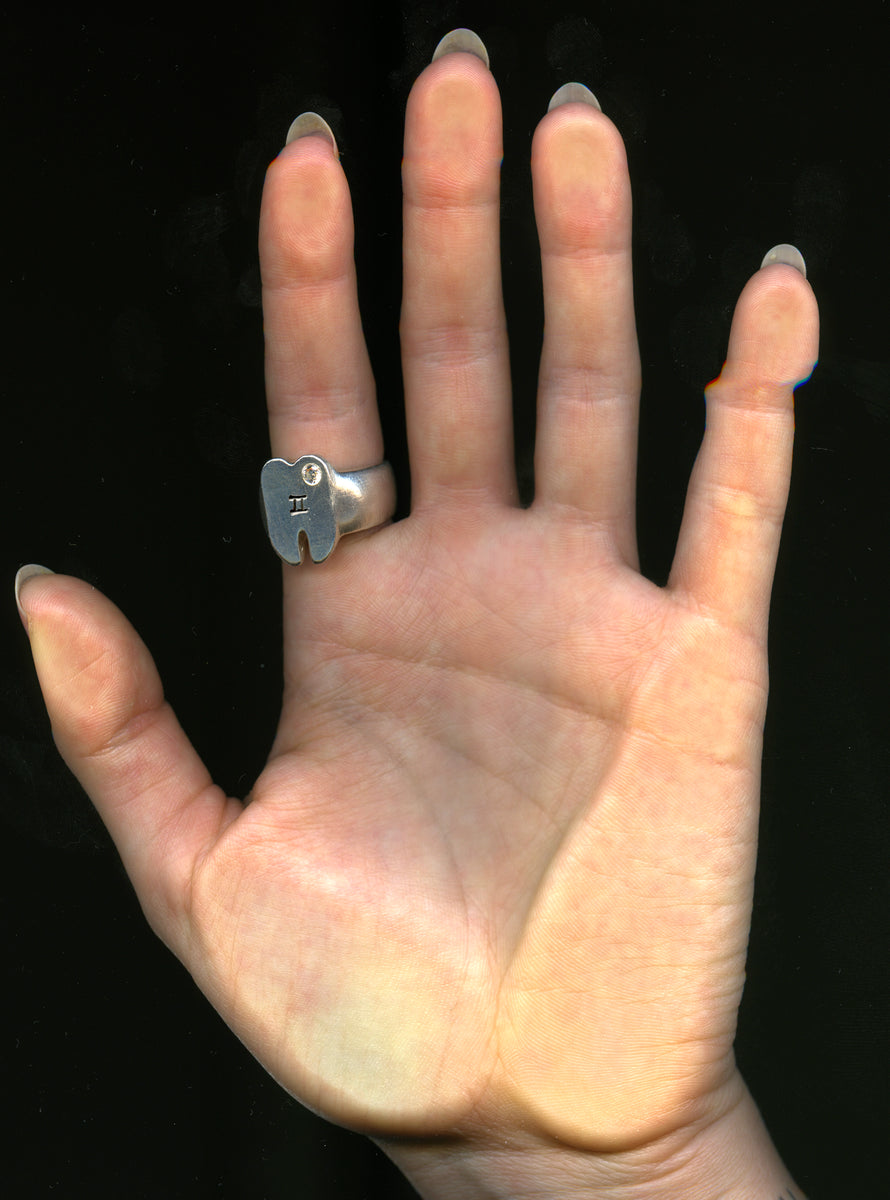 Zodiac Tooth Signet Ring – Twelve